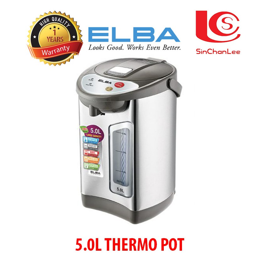 *FREE GIFT* Elba 5.0L Thermo Pot ETP-F5018(BR) | Shopee Malaysia