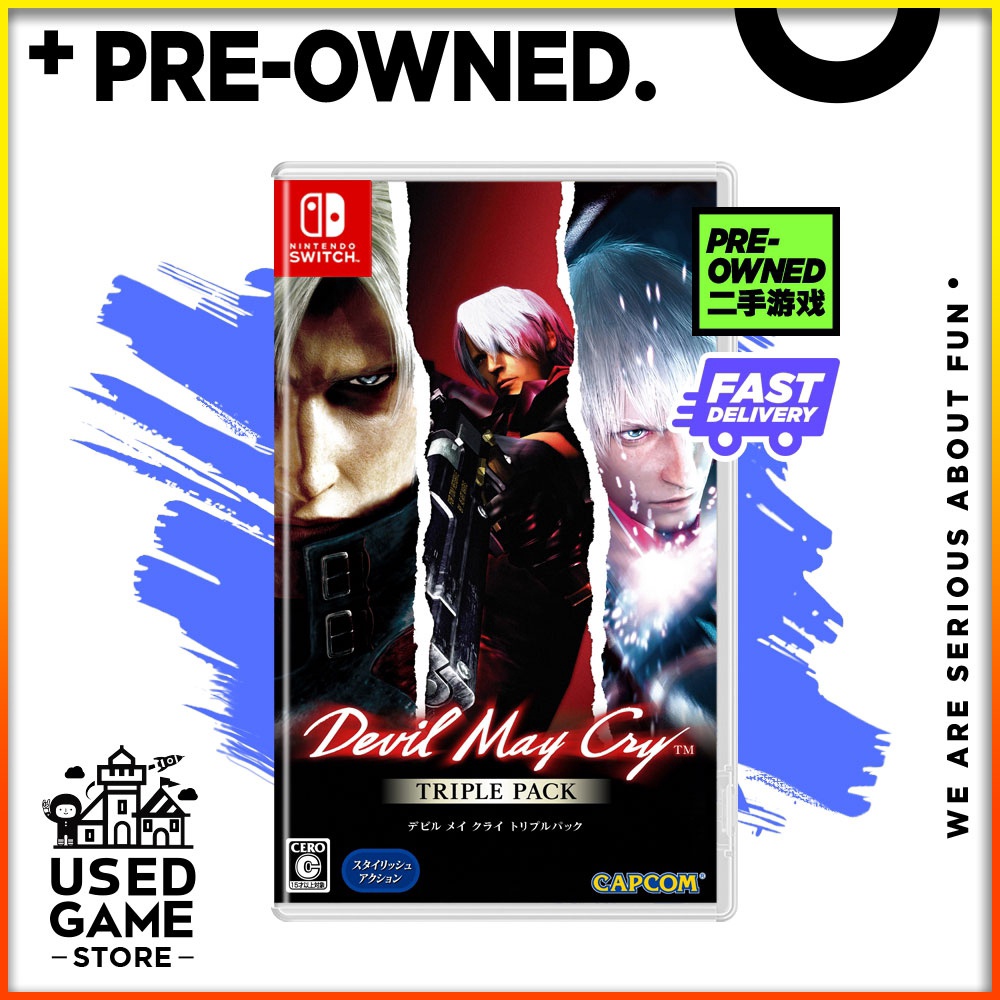 [USED] Nintendo Switch Devil May Cry Triple Pack [JP/Eng/Chi] | Shopee ...