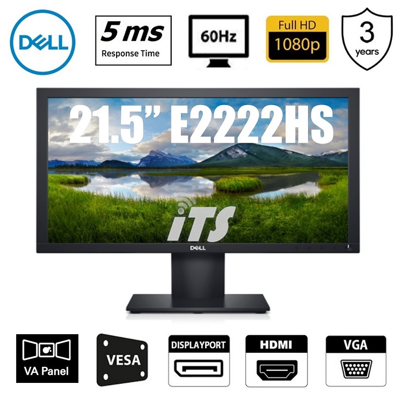 Dell 21.5" E2222H / E2222HS LED Monitor (Display Port/VGA/HDMI ...