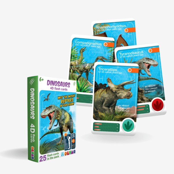 ARAS MEGA : Flash Card - 4D Encyclopedia Of Dinosaurs | Shopee Malaysia