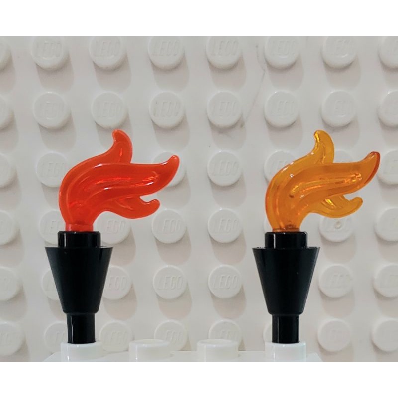 Lego Parts 64647 Flame Minifigure, Plume Feather Triple Compact / Flame ...