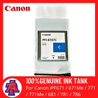 Canon Original PFI-8107 MBK, BK, C, M, Y Ink Cartridge (130ml)/Plotter Ink, iPF671,iPF771,iPF681 ...