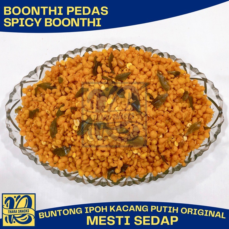 Thara Snacks Boonthi Pedas Spicy Boonthi Buntong Ipoh Kacang Putih ...