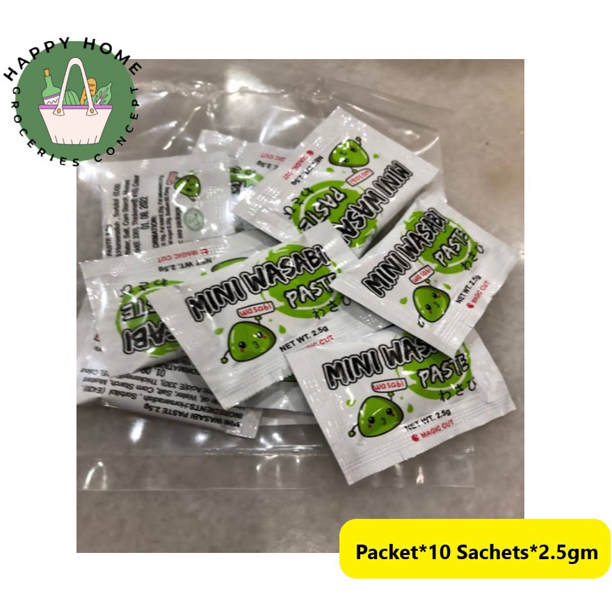 Wasabi Mini Sachets (Packet*10 sachets*2.5gm) | Shopee Malaysia