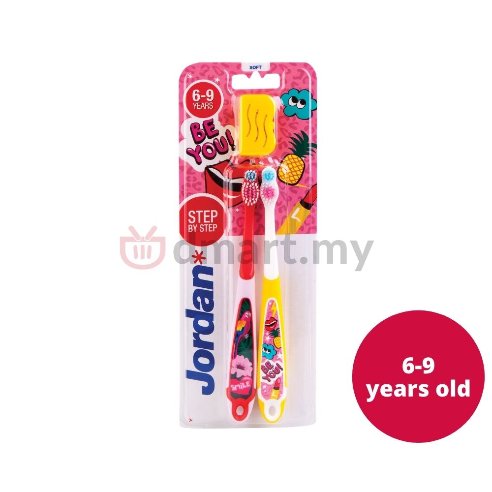Jordan Step 3 Children Toothbrush twin pack (For 6-9 years old ...