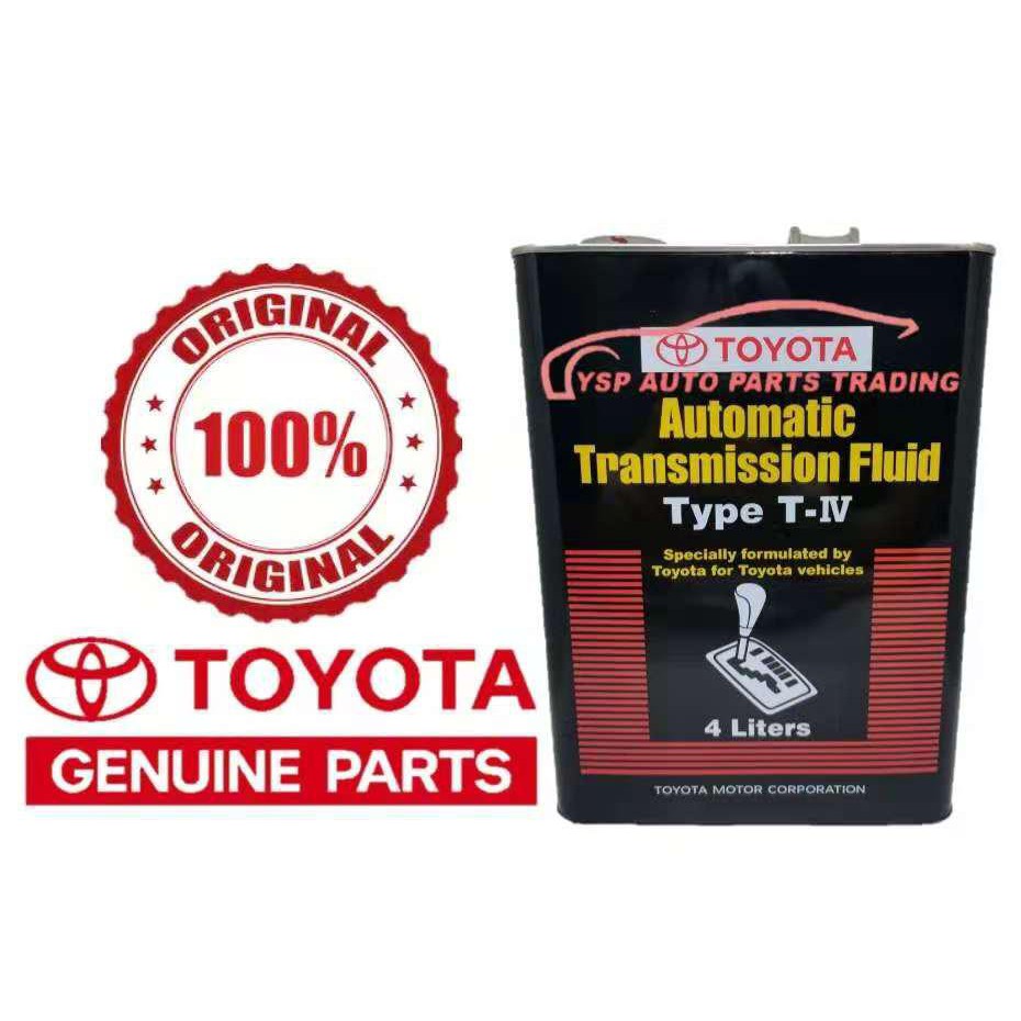 (100% Original) Toyota Automatic Transmission Fluid Type 4 IV 4 Litre ...
