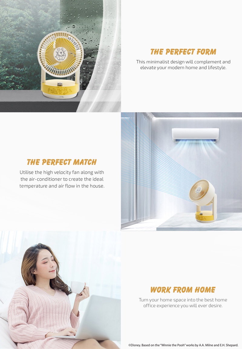 Disney x Mistral Rechargeable USB Air Cooler - Winnie the Pooh | MAC005 ...