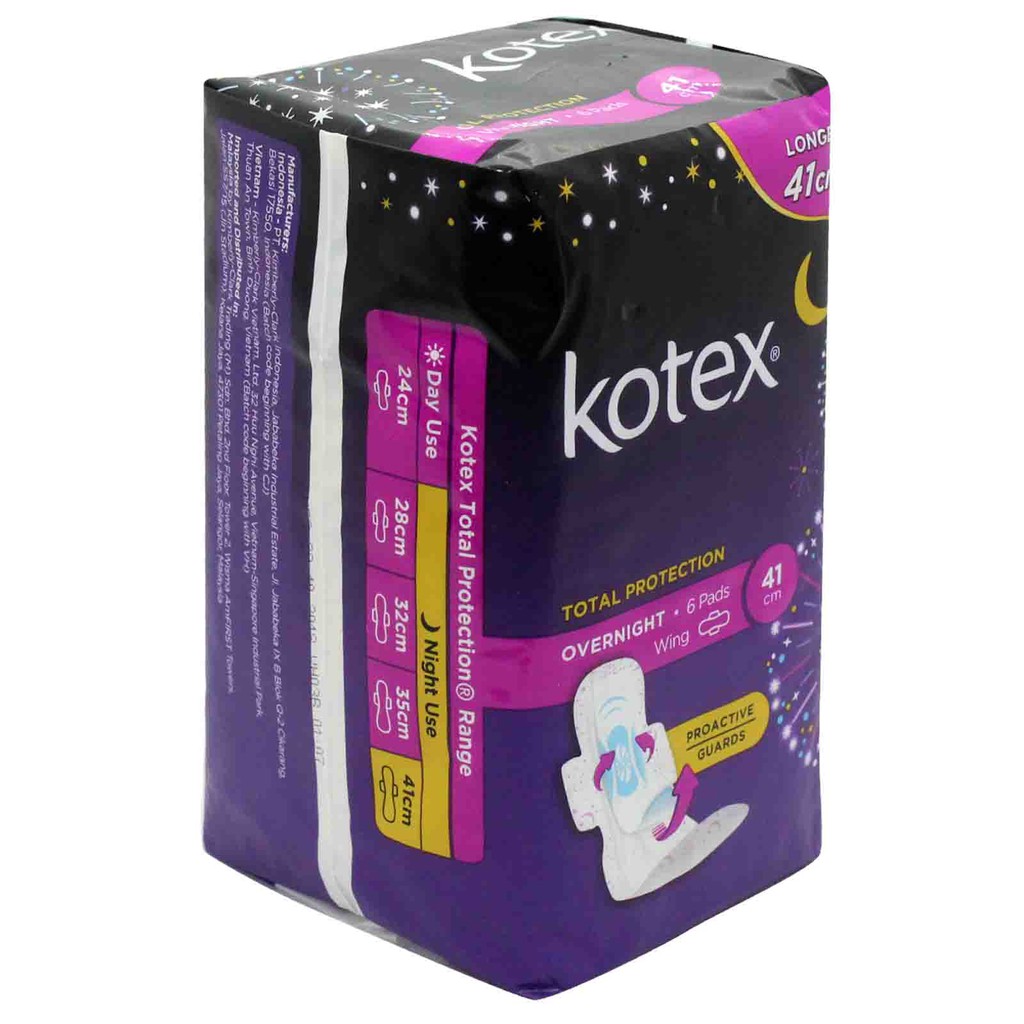 Kotex Soft & Smooth Overnight Heavy Flow Night Extra Long - Wings (6 ...