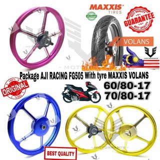AJI Racing Yamaha NVX155 Aerox 155 fg505 forged rim sport rims 17 inch nvx lithuum wheel ...