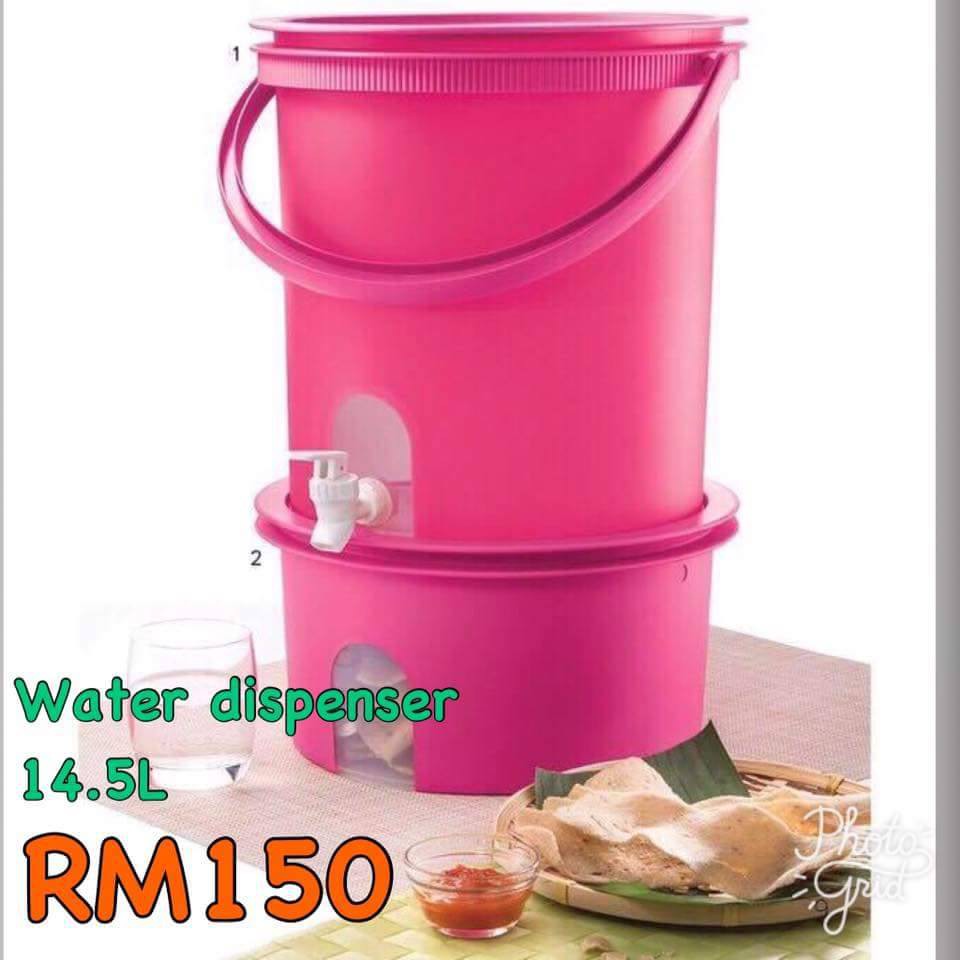 Tupperware Water Dispenser 14.5L + Dispenser 7L | Shopee Malaysia