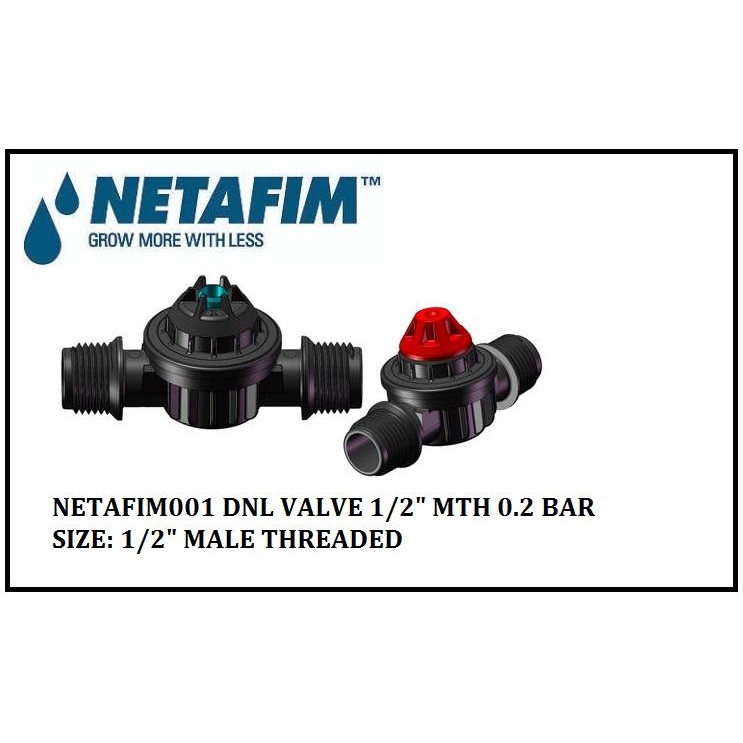 Brand Netafim Dnl Valve 1 2 Mth 0 2bar Model Netafim001 Dnl Valves