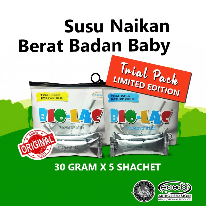 Susu BIOLAC Trial Pack 5 pcs Susu Tepung Bayi Tambah Berat Badan Selera ...