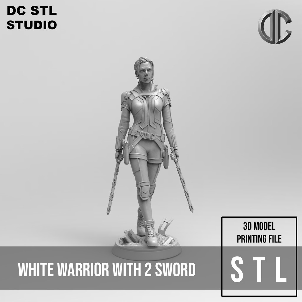 A671 - NSFW Comic character Heroes , The Black Wedow statue , STL 3D model design print download ...