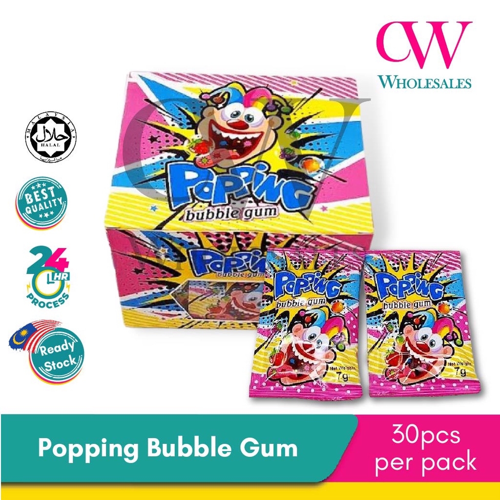 Popping Bubble Gum 30pcs per pack | Shopee Malaysia