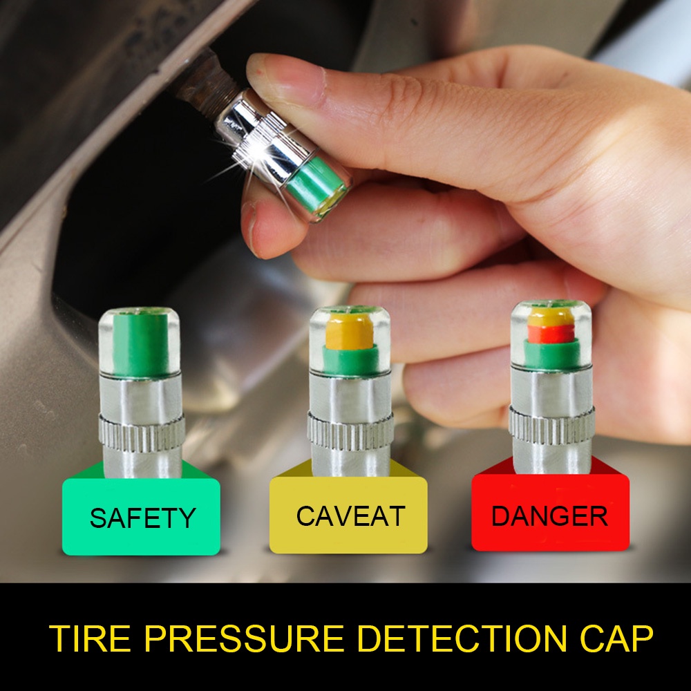 MKR 1pc Car Tire Tyre Alert air Pressure Gauge Valve Cap Monitor ...