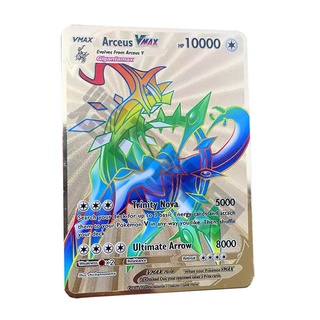 Rainbow Mew Vmax 10000 HP Arceus Golden Pokemon cards in English iron ...