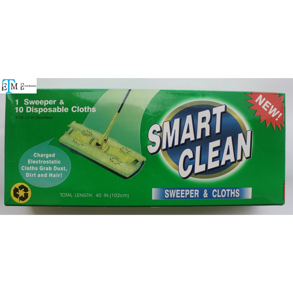 SMART CLEAN SWEEPER & DISPOSABLE CLOTHS/PENYAPU SMART CLEAN | Shopee ...