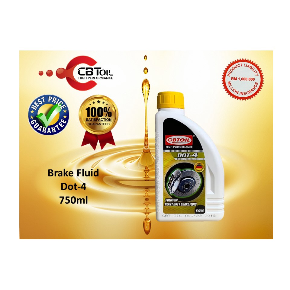 CBT OIL - DOT4 Brake Fluid DOT-4 Brake Oil - 750ml | Shopee Malaysia