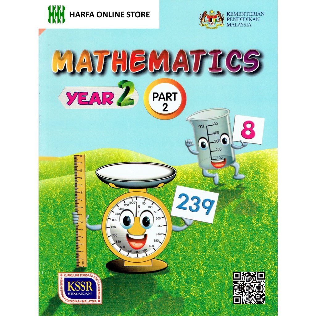 Buku Teks Mathematics Part 2 Year 2 (DLP) KSSR | Shopee Malaysia