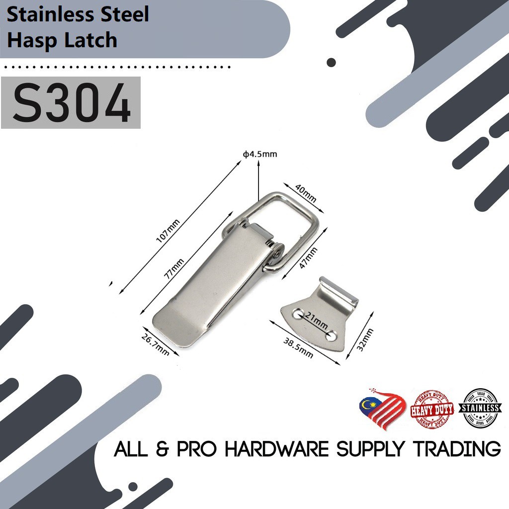 107MM x 26.7MM Case Box Lock Toggle Latch Hasp Spring Loaded Latch ...