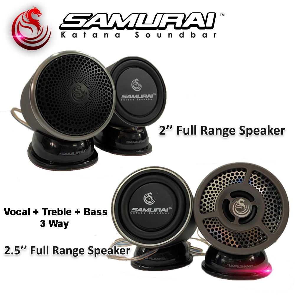 Original SAMURAI Katana Soundbar 2/2.5 Inch Full Range Speaker Tweeter Speaker 2pcs | BeeCost
