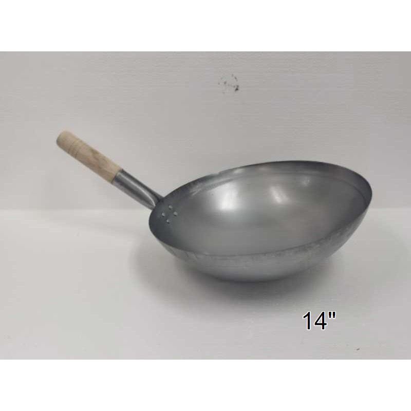 Raya 13"-18" DEEP SHAPE STEEL CALDRON WOK/KUALI TOMYAM KUALI BESI WITH ...