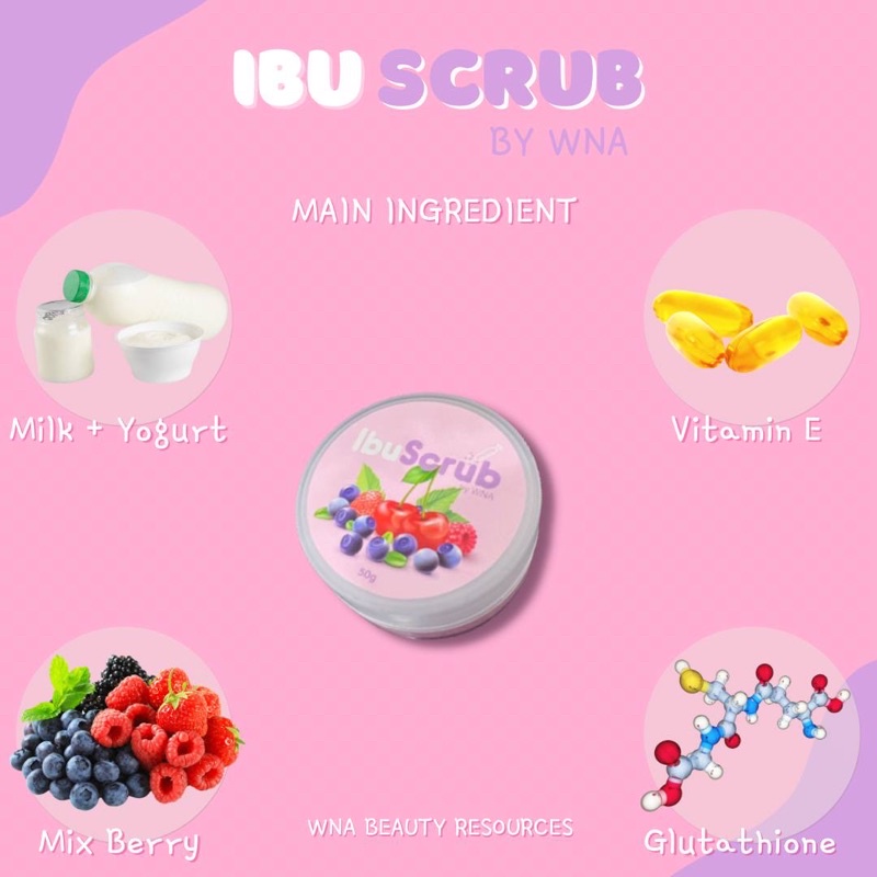 IBU SCRUB BY WNA ORIGINAL | GLUTA GEBU SOAP | BOOSTER | BUBUK MUTIARA ...