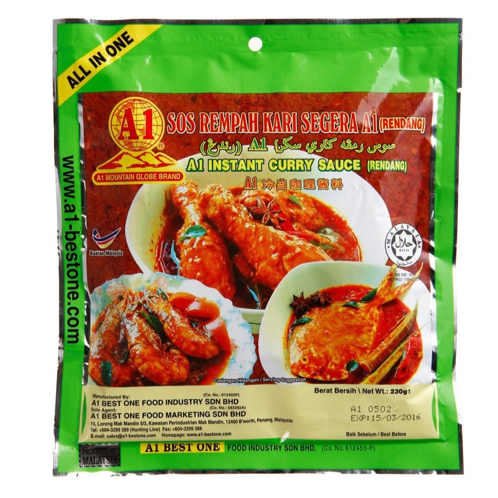A1 Instant Curry Sauce (Rendang) 230g | Shopee Malaysia