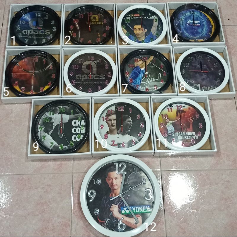 Wall Clock Jam Dinding Badminton Limited Edition | Shopee Malaysia