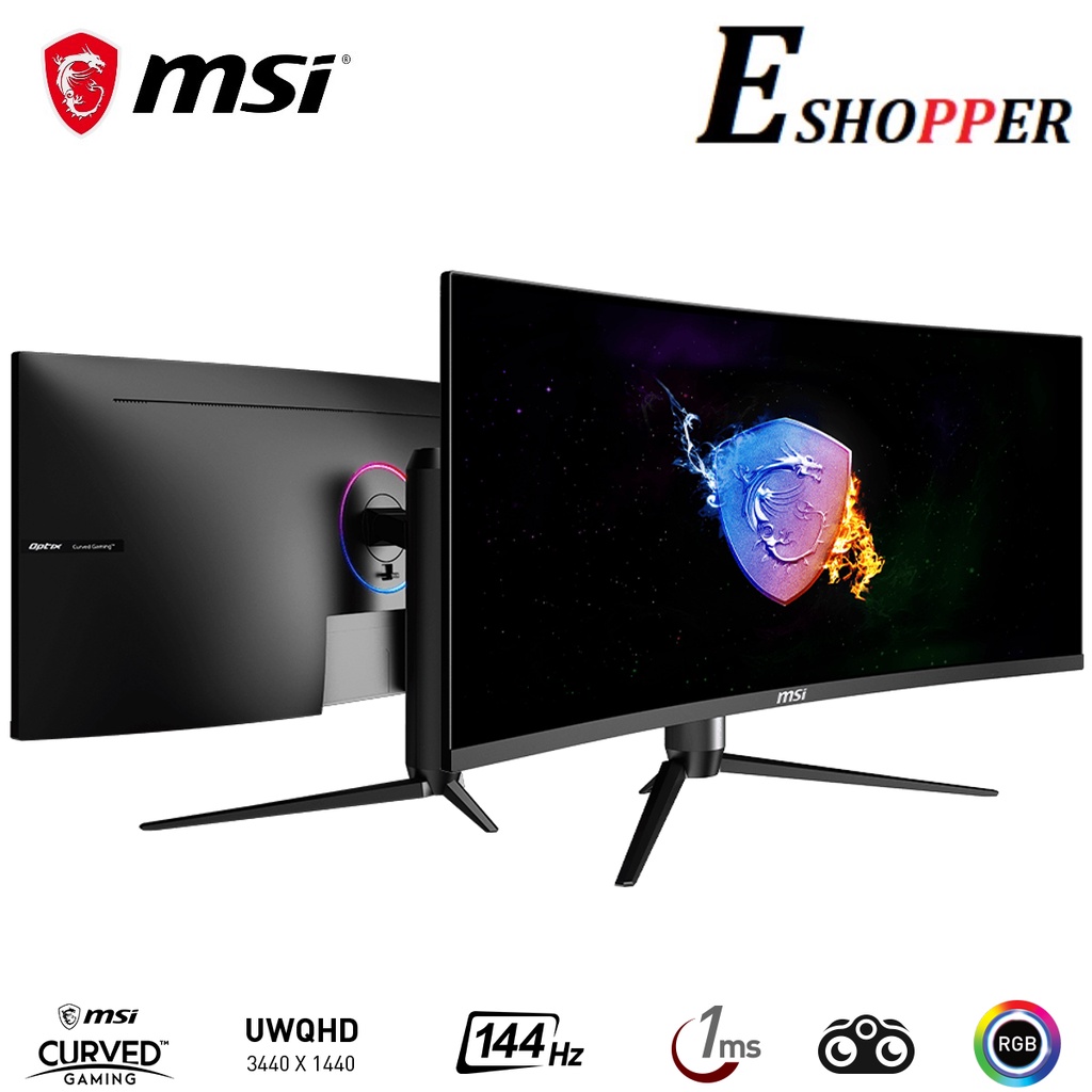 MSI OPTIX MAG342CQR 34" 144Hz 1MS UWQHD CURVED GAMING MONITOR | Shopee ...