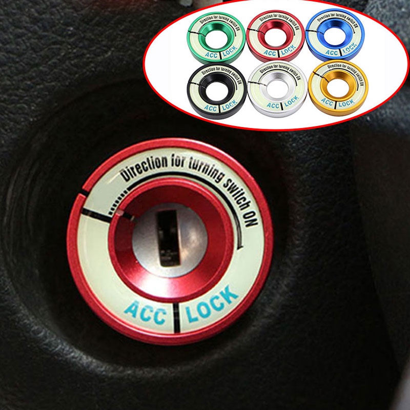 Luminous Car Ignition Key Ring Keyhole Sticker Cover for Volkswagen Vw ...