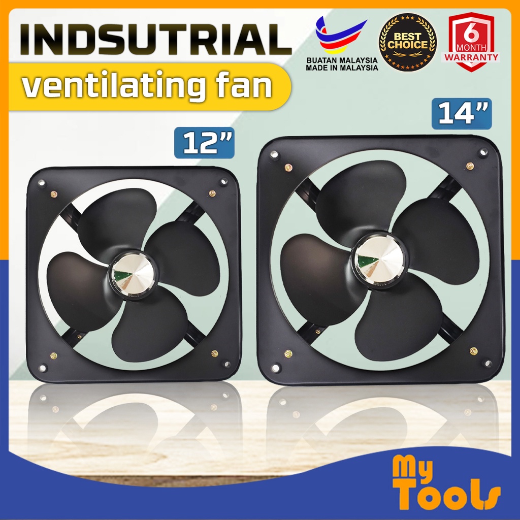 Mytools Industrial Exhaust Fan Ventilation Fan Kipas Ekzos 12" and 14 ...