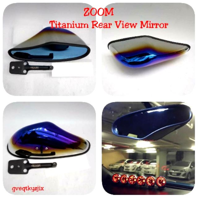 ZOOM TITANIUM ROOM MIRROR (100% TITANIUM LOOK) | Shopee Malaysia