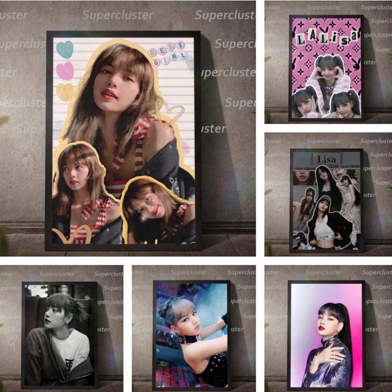 BlackPink Canvas Lisa main Painting Poster Wall Print Pictures Home ...