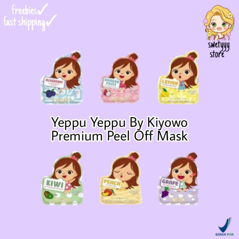 Masker yeppu yeppu by kiyowo (Peel Off Mask) | Shopee Malaysia