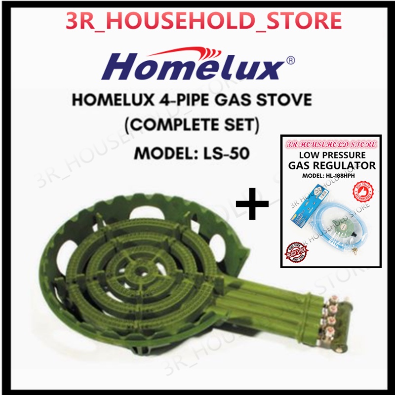 HOMELUX / 隆顺牌 C-50 LPG Cast Iron Burner C50/4 Pipe Gas Stove / Gas ...