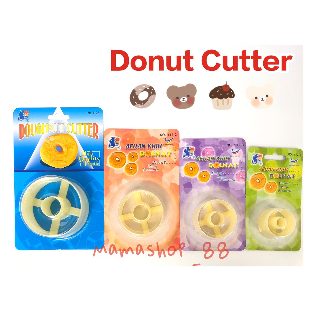 Donut Cutter/ Acuan Donut Cutter/ Dolnat Mould/ Plastic Bakery Making ...