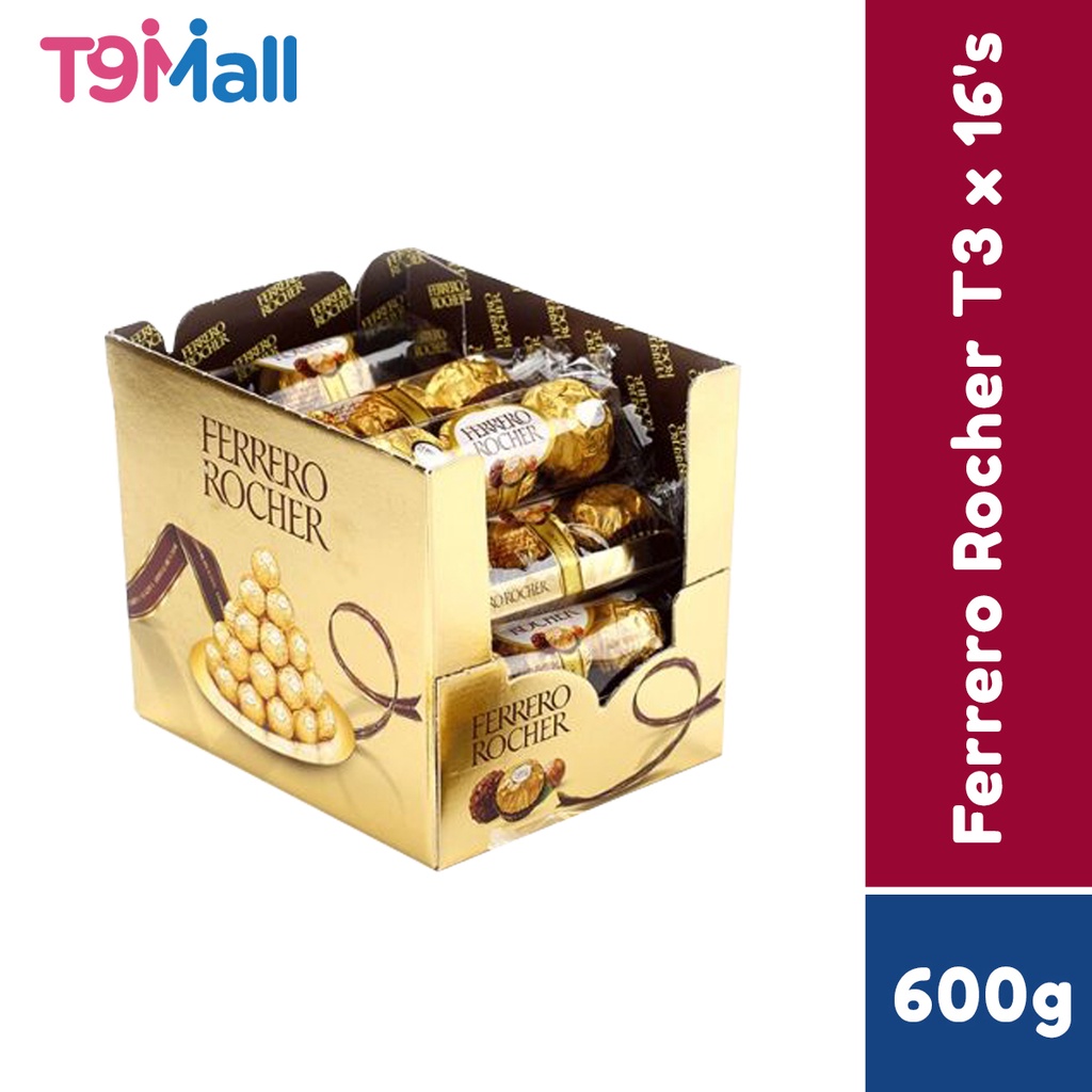 Ferrero Rocher Chocolate T3 x 16's (600g) | Shopee Malaysia