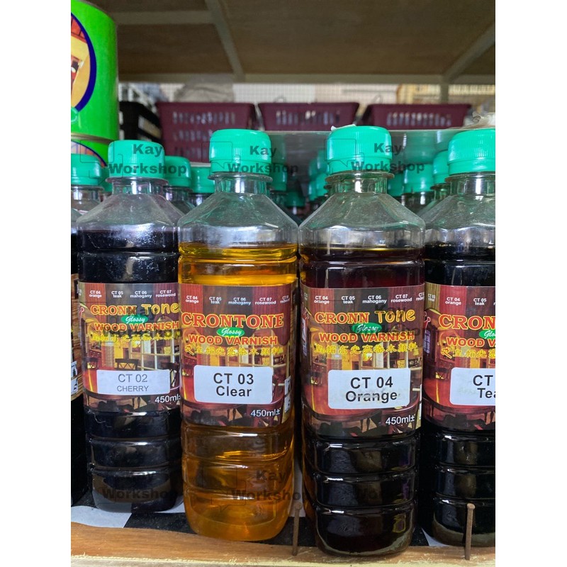 Crown Tone Wood Varnish/Wood Shellac/Syelek Kayu / 450ML | Shopee Malaysia