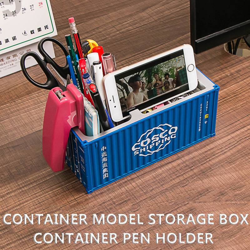 Pen Container Multi-functional Desktop stationery Plastic Creative ...
