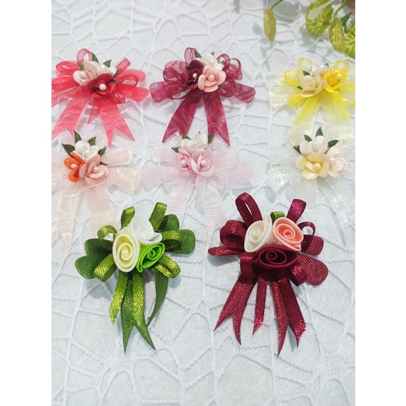 5 pcs Mini Deco Bunga Baju bunga kendarat/bunga rewang /bunga rozet ...