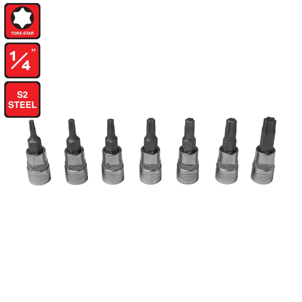 CARBYNE Torx Plus (aka Lobe) Bit Socket Set 13 Piece, IP-8