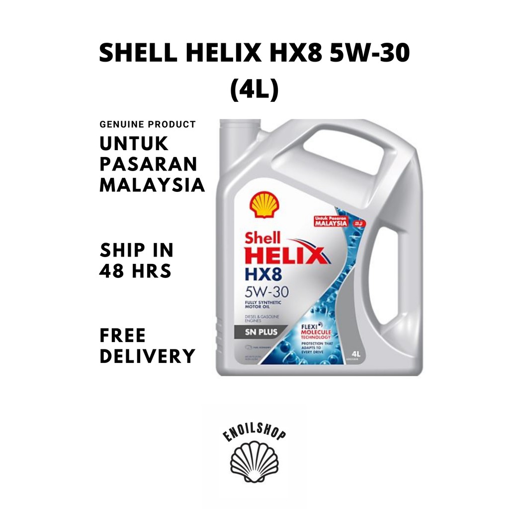 Shell Helix HX8 5W-30 Fully Synthetic Engine Oil (4L) | Shopee Malaysia