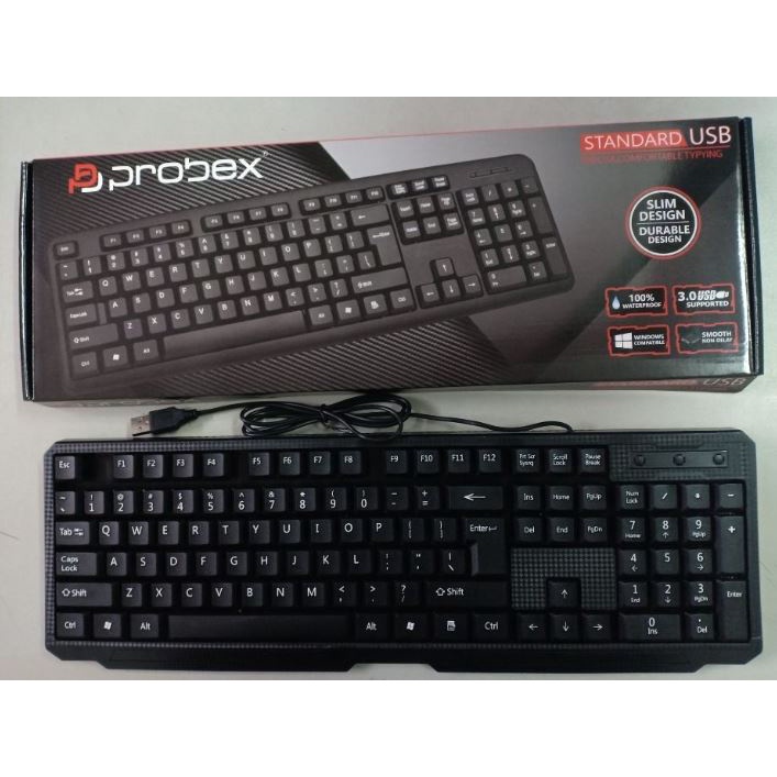 PROBEX USB STANDARD KEYBOARD (KB-USB) | Shopee Malaysia