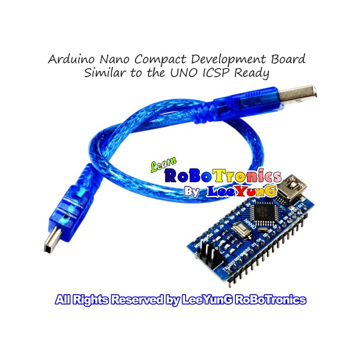 Arduino Nano Compact Development Board Mini Version UNO R3 ICSP Ready ...