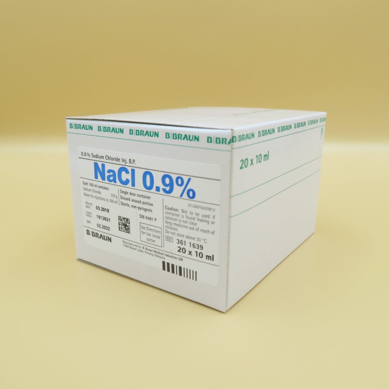 BBraun Sodium Chloride Normal Saline (NaCl) 0.9% Injection B.P ...