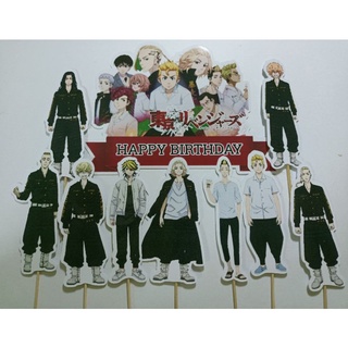 ANIME TOKYO REVENGERS CAKE TOPPER (FREE ADD NAME) TOPPER KEK | Shopee ...