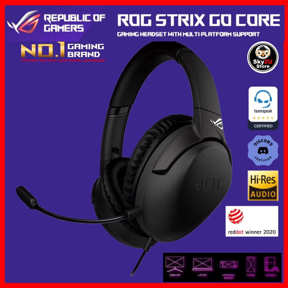 Asus ROG STRIX GO CORE Gaming Headphone | Shopee Malaysia
