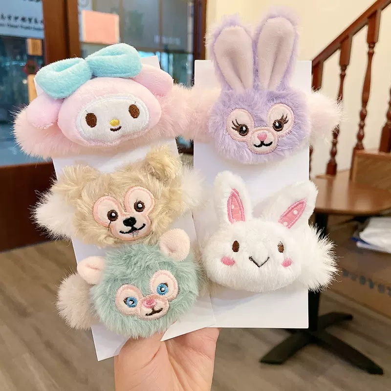 Influencer New Style Xingdailu Plush Tie Hair Rubber Band Cartoon Girl ...