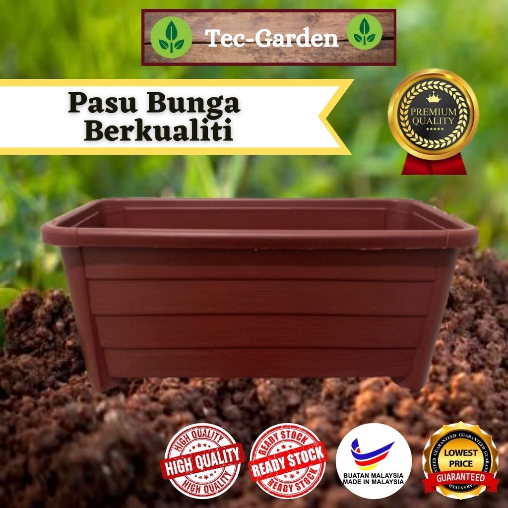 Pasu Bunga Panjang Berkualiti| Pasu Plastik Berkualiti /Long Flower Pot ...